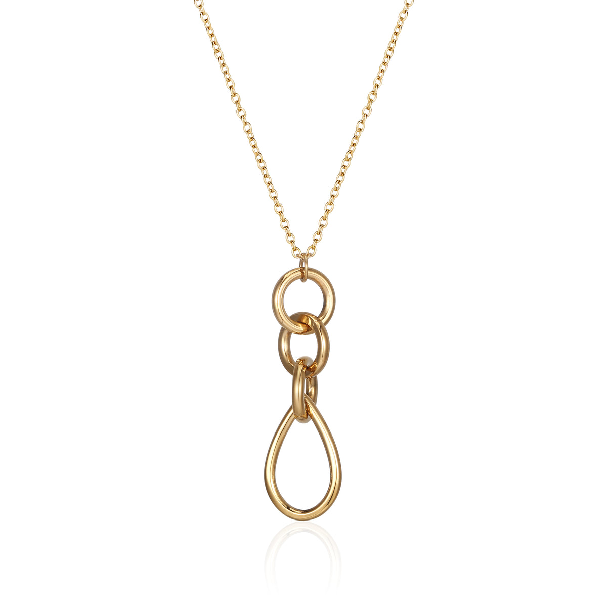 O-Chain Glossy Pendant Stainless Steel Necklace – SUNKING JEWELLERY